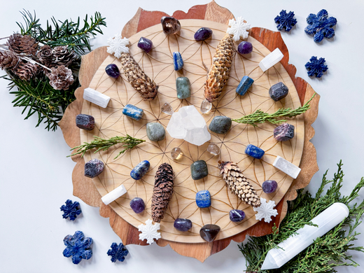 Honoring the Winter Solstice with a Crystal Grid - Angelic Roots