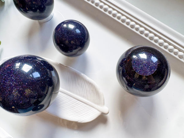 Blue Sandstone Sphere - Angelic Roots