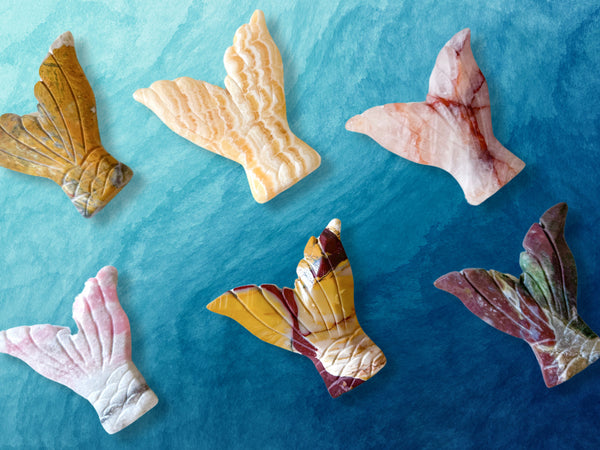 Crystal Mermaid Tail Carving - Angelic Roots