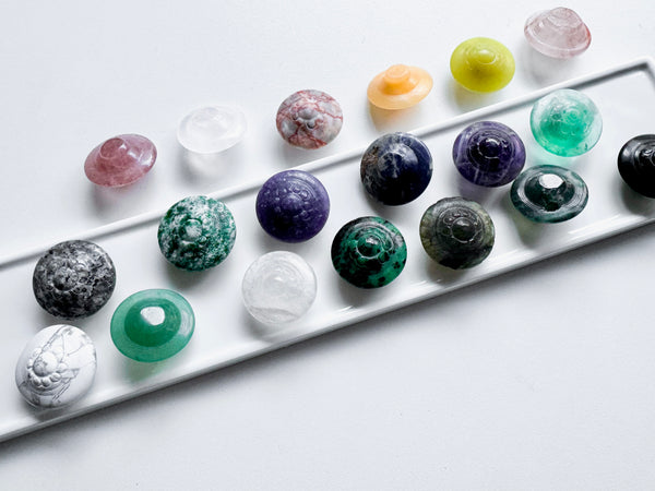 Mini Crystal UFO Carving - Angelic Roots