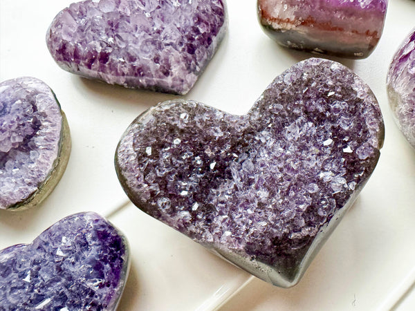 Amethyst Heart Geode || Uruguay - Angelic Roots