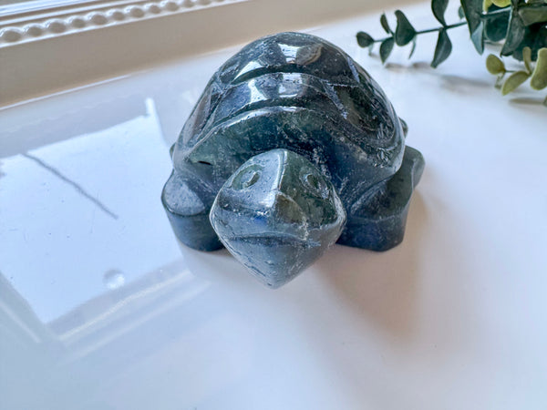 Labradorite Turtle Carving - Angelic Roots