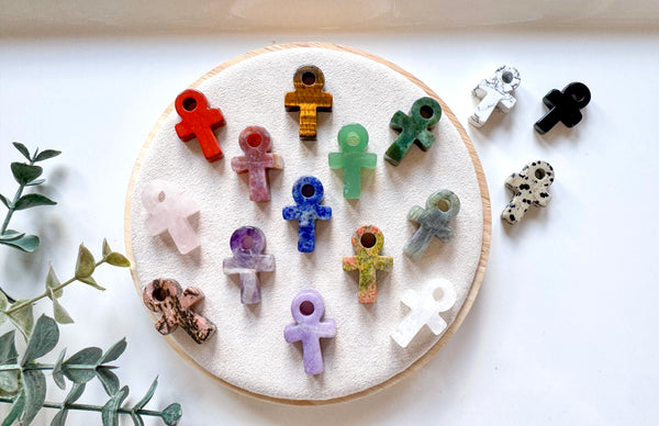 Mini Ankh Crystal Carving - Angelic Roots