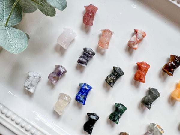 Mini Male Torso Crystal Carving - Angelic Roots