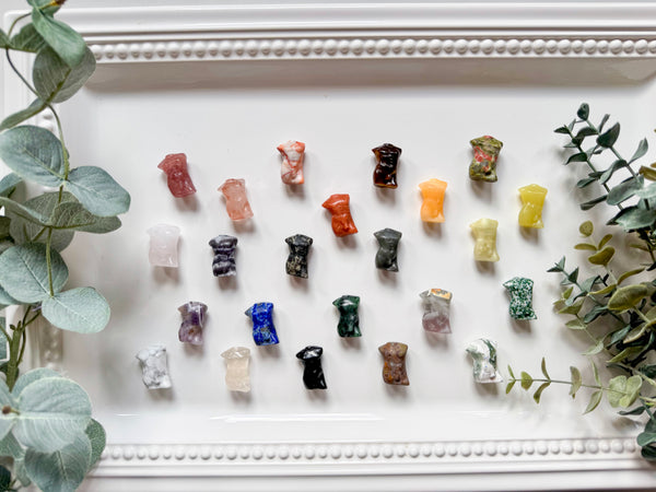 Mini Male Torso Crystal Carving - Angelic Roots