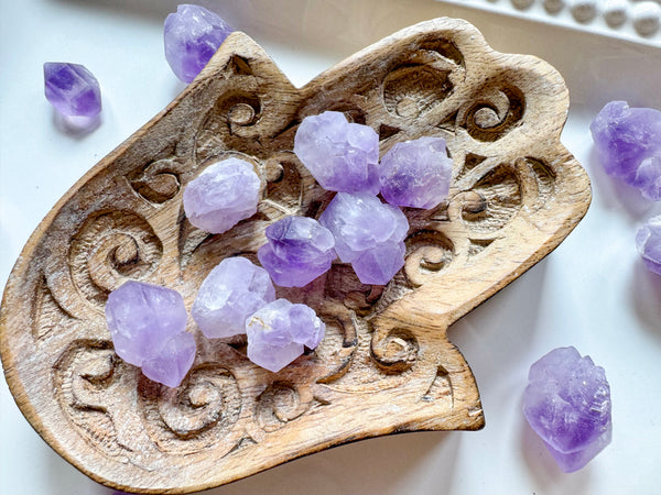 Raw Amethyst Teeth - Angelic Roots