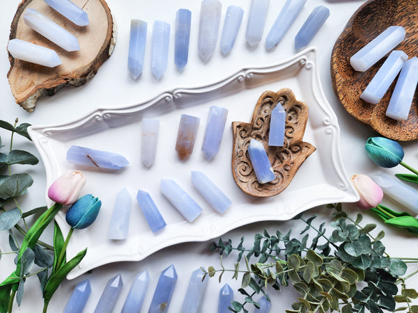 Chalcedony Points - Angelic Roots