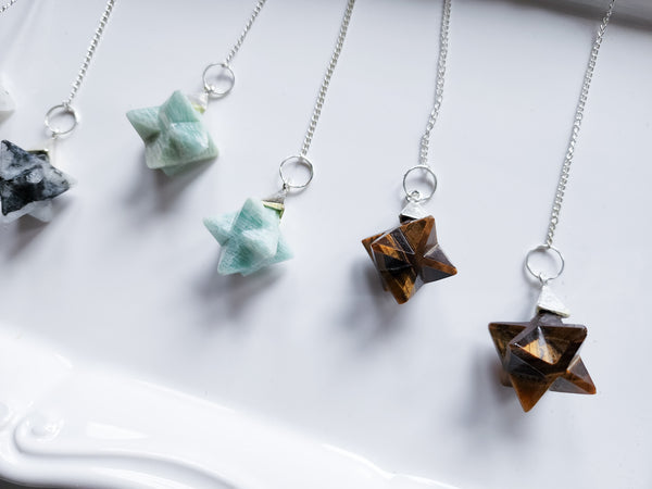 Merkaba Crystal Pendulum - Angelic Roots