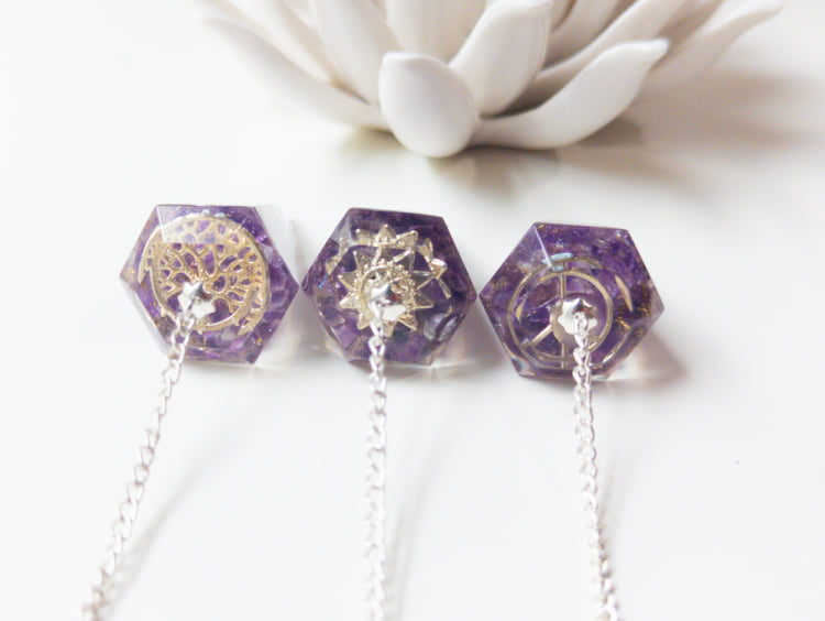 Amethyst Orgone Pendulum - Angelic Roots
