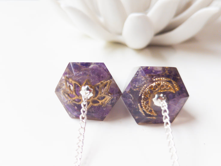 Amethyst Orgone Pendulum - Angelic Roots