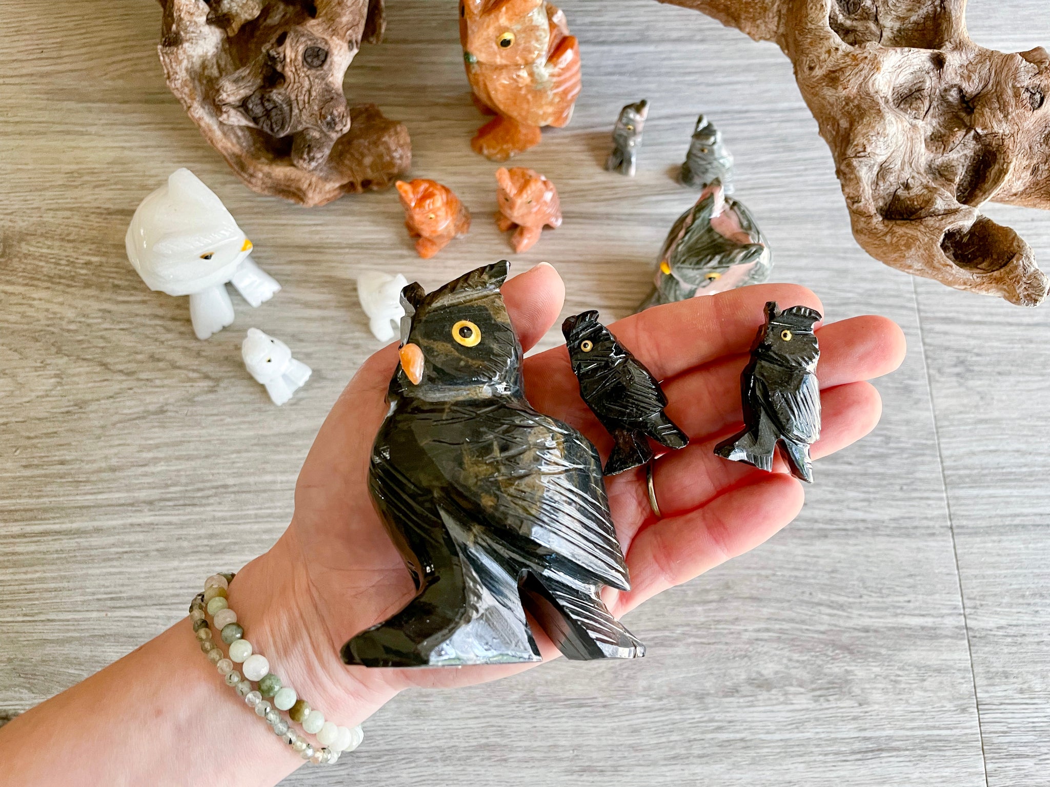 Owl Crystal Family - Angelic Roots