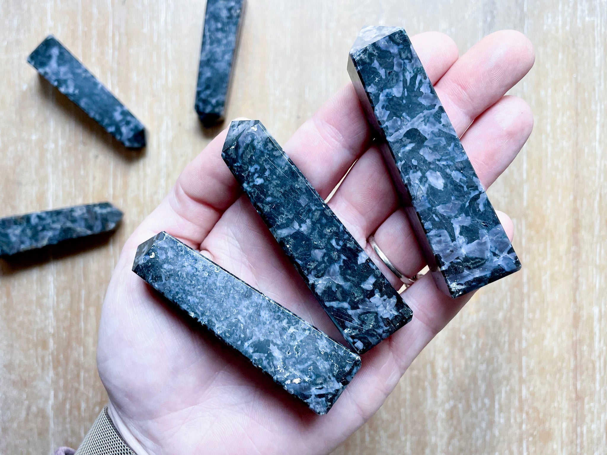 Indigo Gabbro Towers - Angelic Roots