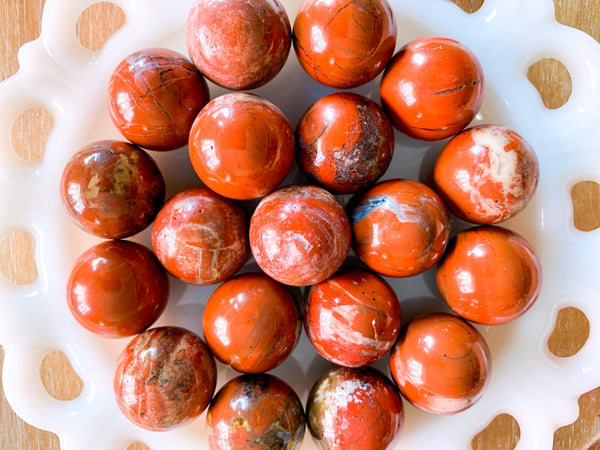 Red Jasper Sphere || Mini - Angelic Roots