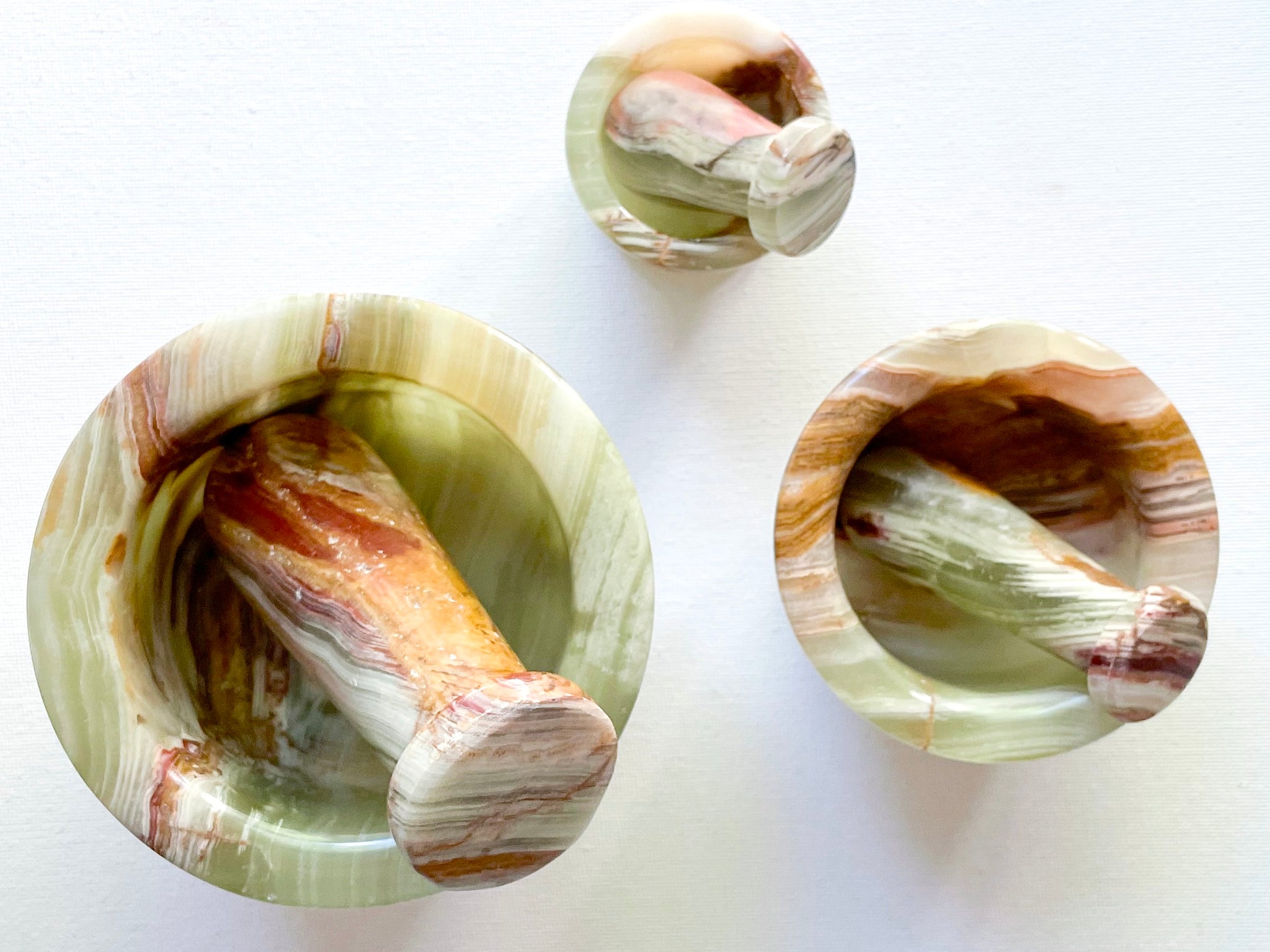 Banded Onyx Mortar & Pestle - Angelic Roots