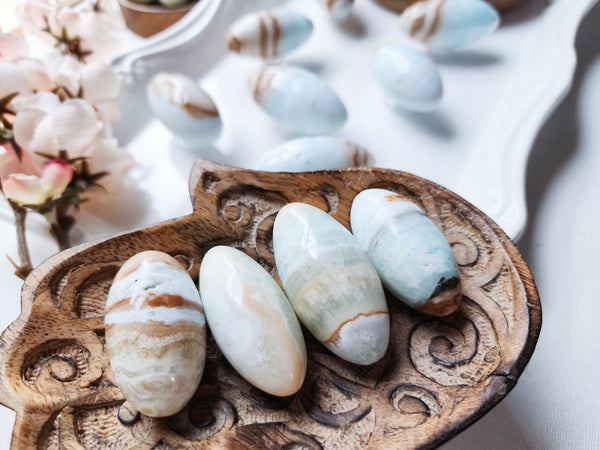 Caribbean Blue Calcite Crystal Shiva - Angelic Roots