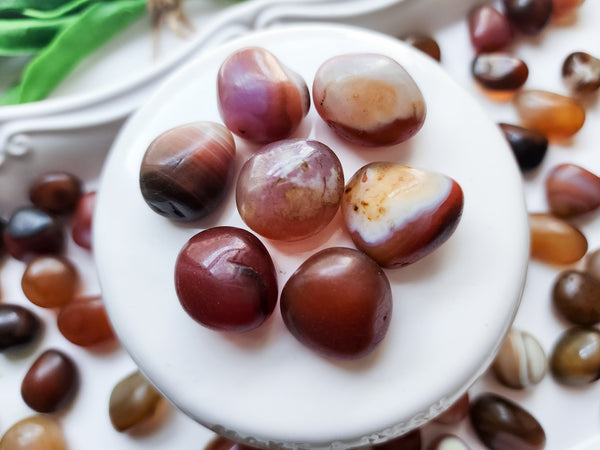 Sardonyx Tumbled Stone - Angelic Roots