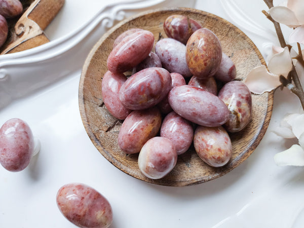 Strawberry Calcite Crystal Shiva - Angelic Roots