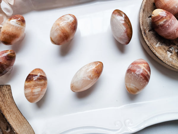 Sunset Calcite Crystal Shiva - Angelic Roots