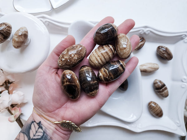 Chocolate Calcite Crystal Shiva - Angelic Roots