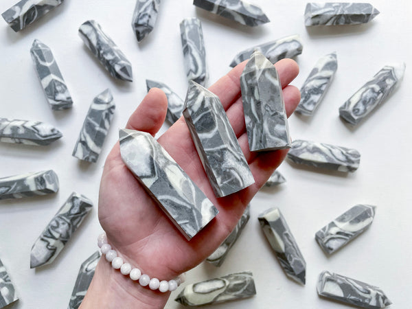 Thousand Eye Jasper Point - Angelic Roots